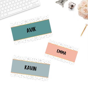 Classroom Name Tags Neutral Calming Colors|editable |printable ...