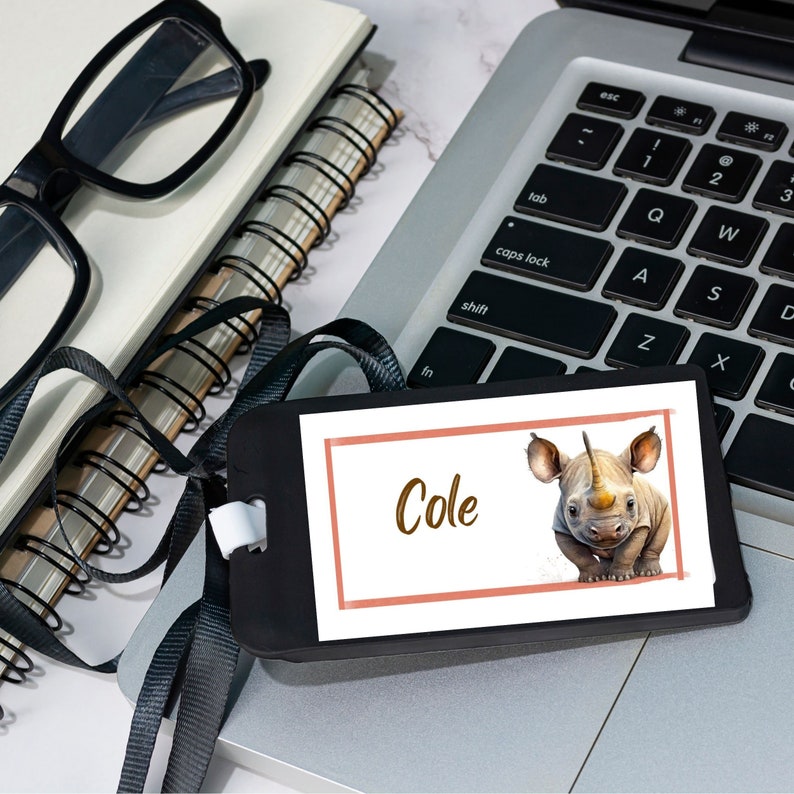 Editable Safari Animal Classroom Name Tags Label | Printable ...