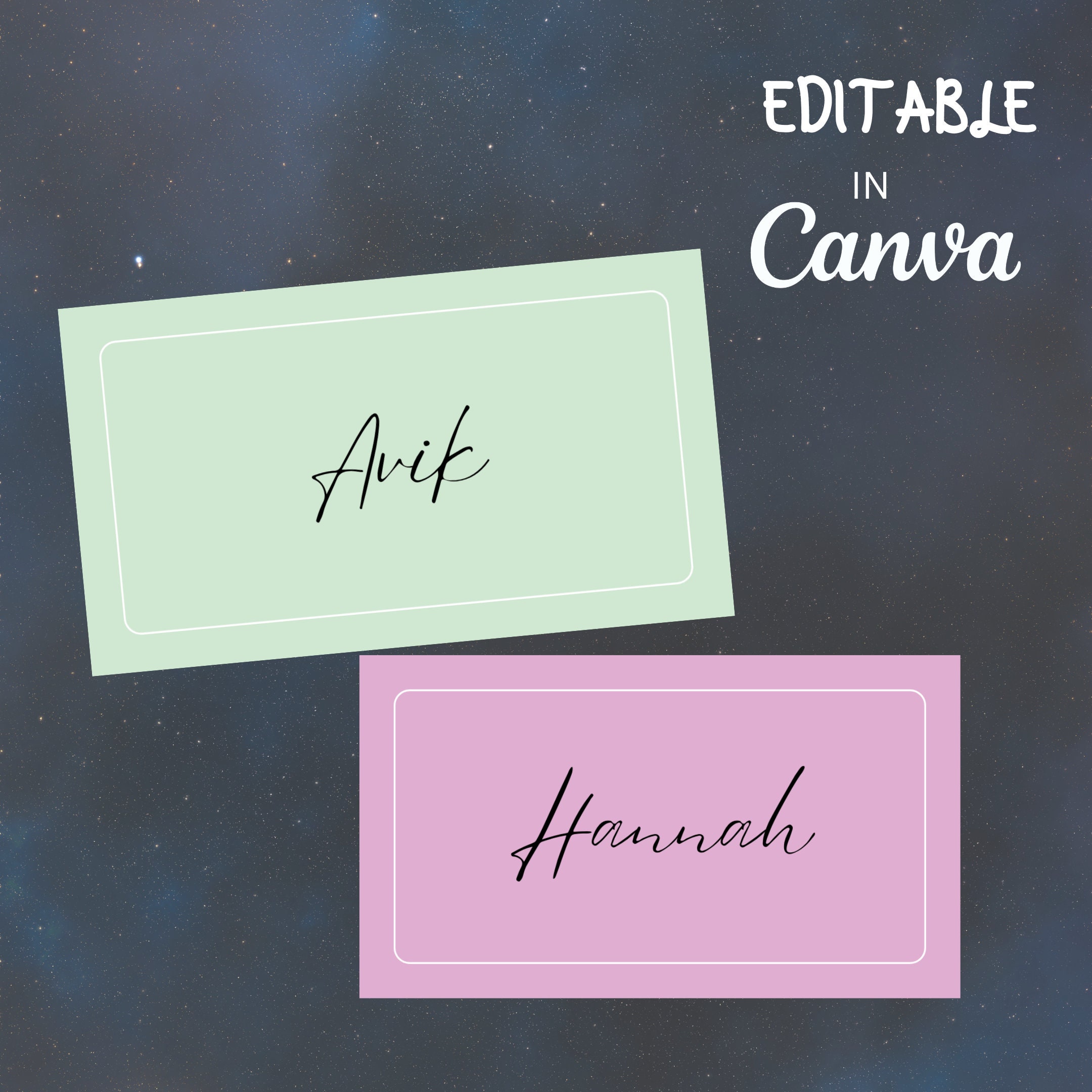 Classroom Name Tags Template Pastel Editable | Printable | Elementary ...