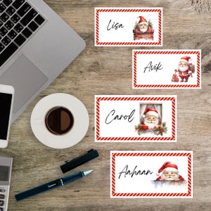 EDITABLE Christmas Name Tags | Printable Classroom Nametags ...