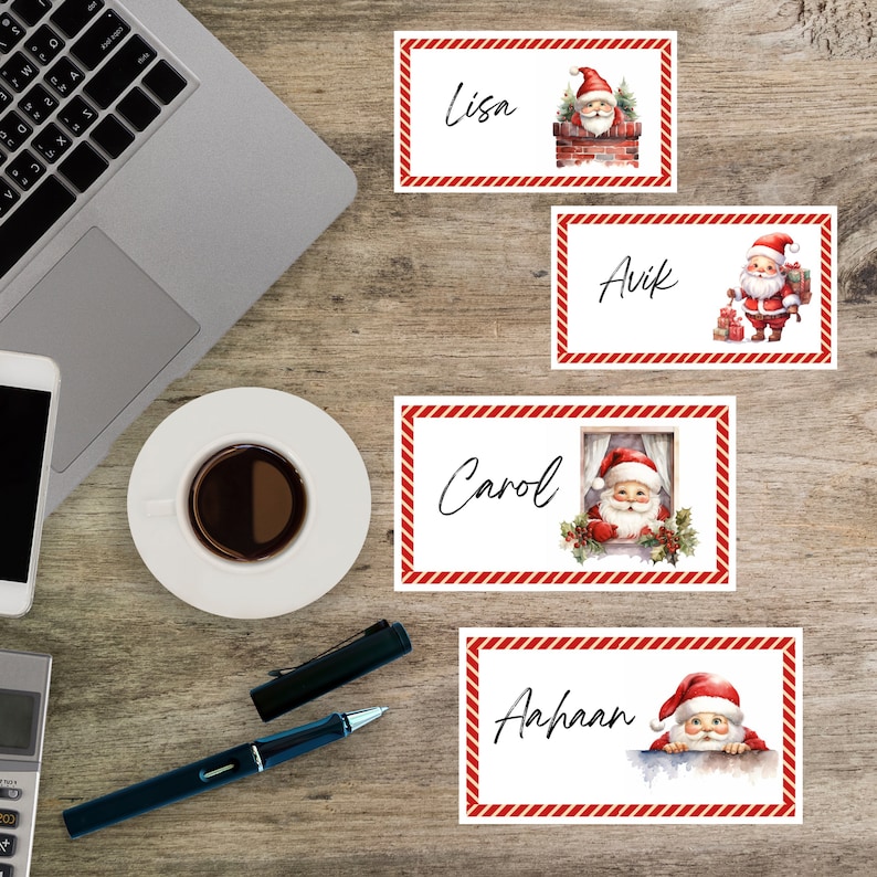 EDITABLE Christmas Name Tags | Printable Classroom Nametags ...