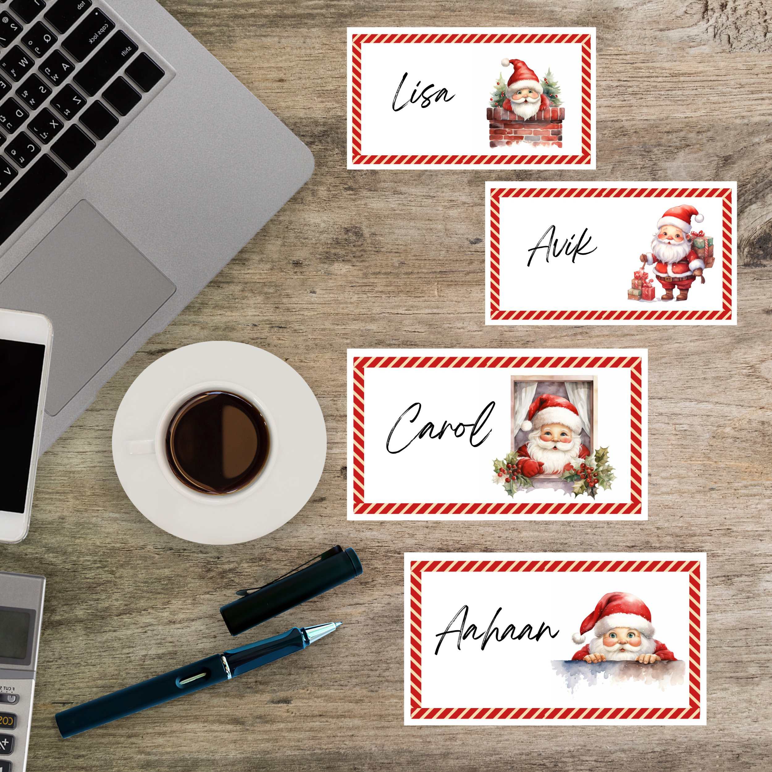 EDITABLE Christmas Name Tags | Printable Classroom Nametags ...
