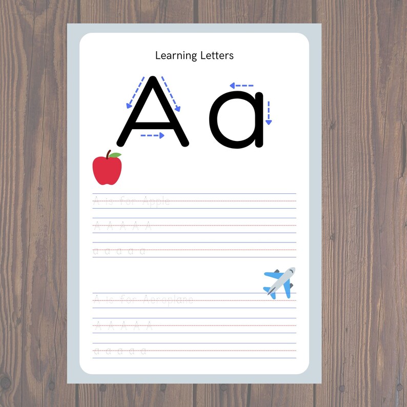 Alphabet Worksheets, Upper & Lowercase, Preschool, Kindergarten ...
