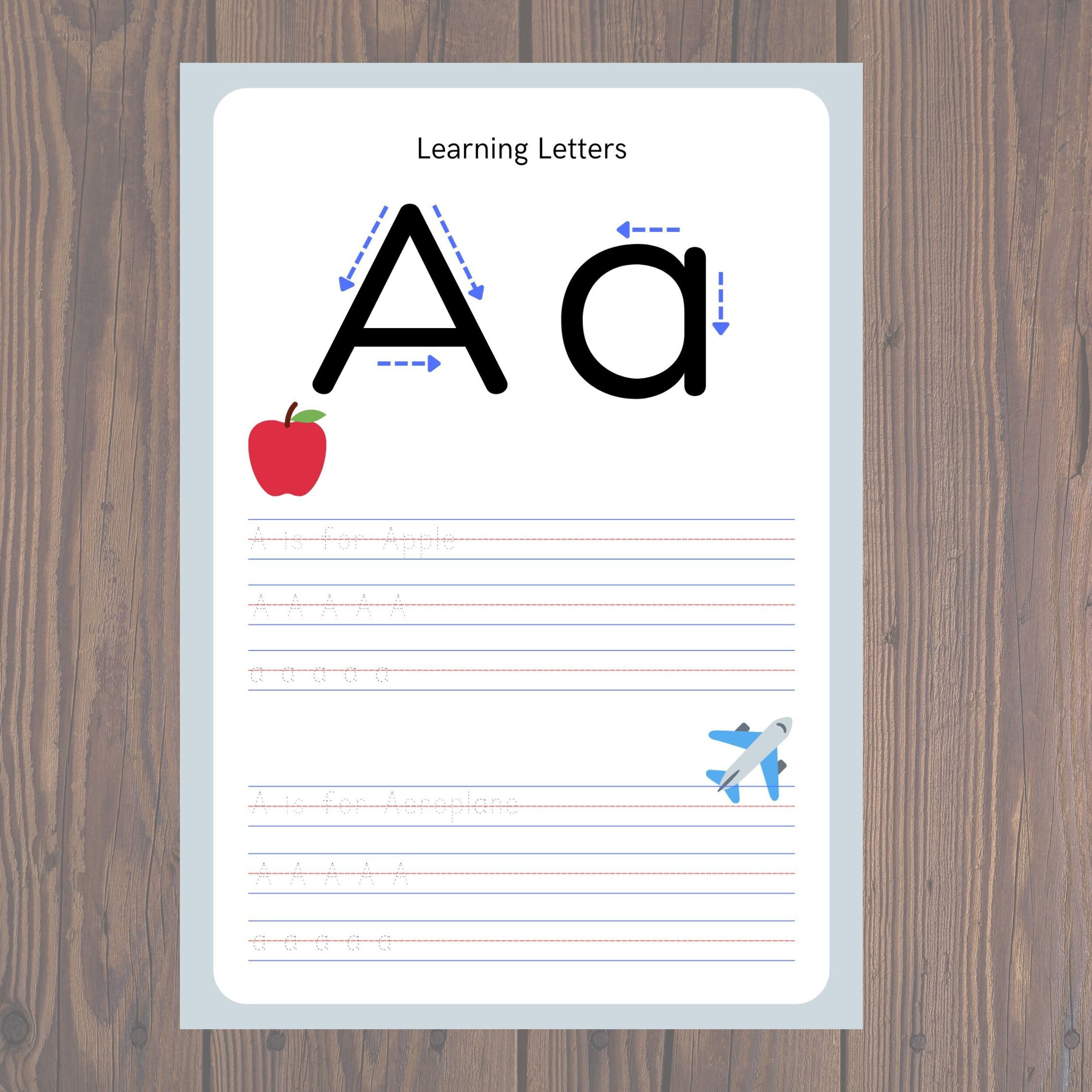 Alphabet Worksheets, Upper & Lowercase, Preschool, Kindergarten ...