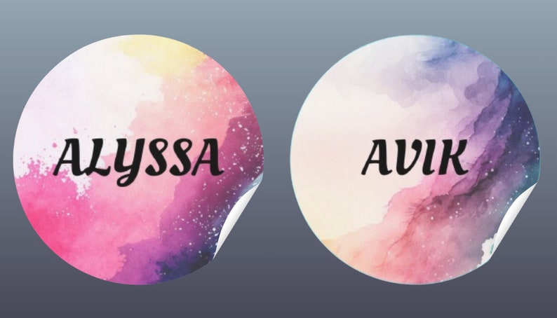 Classroom Name Tags Template Watercolor | Editable | Printable ...