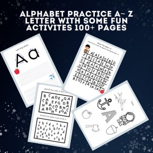 Alphabet Worksheets, Upper & Lowercase, Preschool, Kindergarten ...