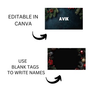 EDITABLE Christmas Name Tags | Printable Classroom Nametags | Printable ...