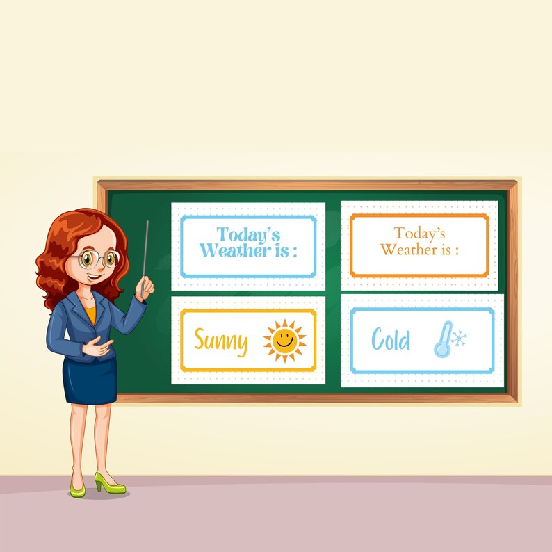 Boho Rainbow Weather Label Cards | Polka Dots, Classroom Decor ...