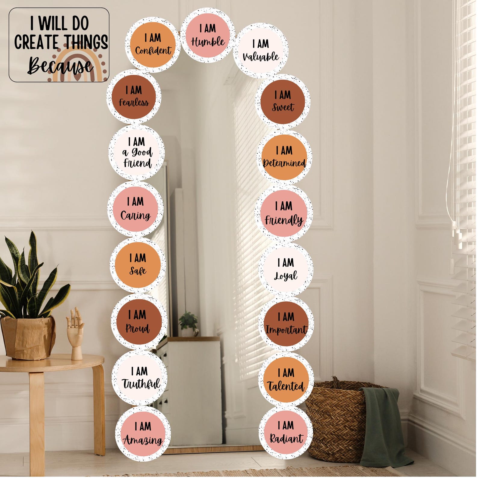 Boho Affirmation Station,boho Affirmations Classroom, Bulletin Board ...