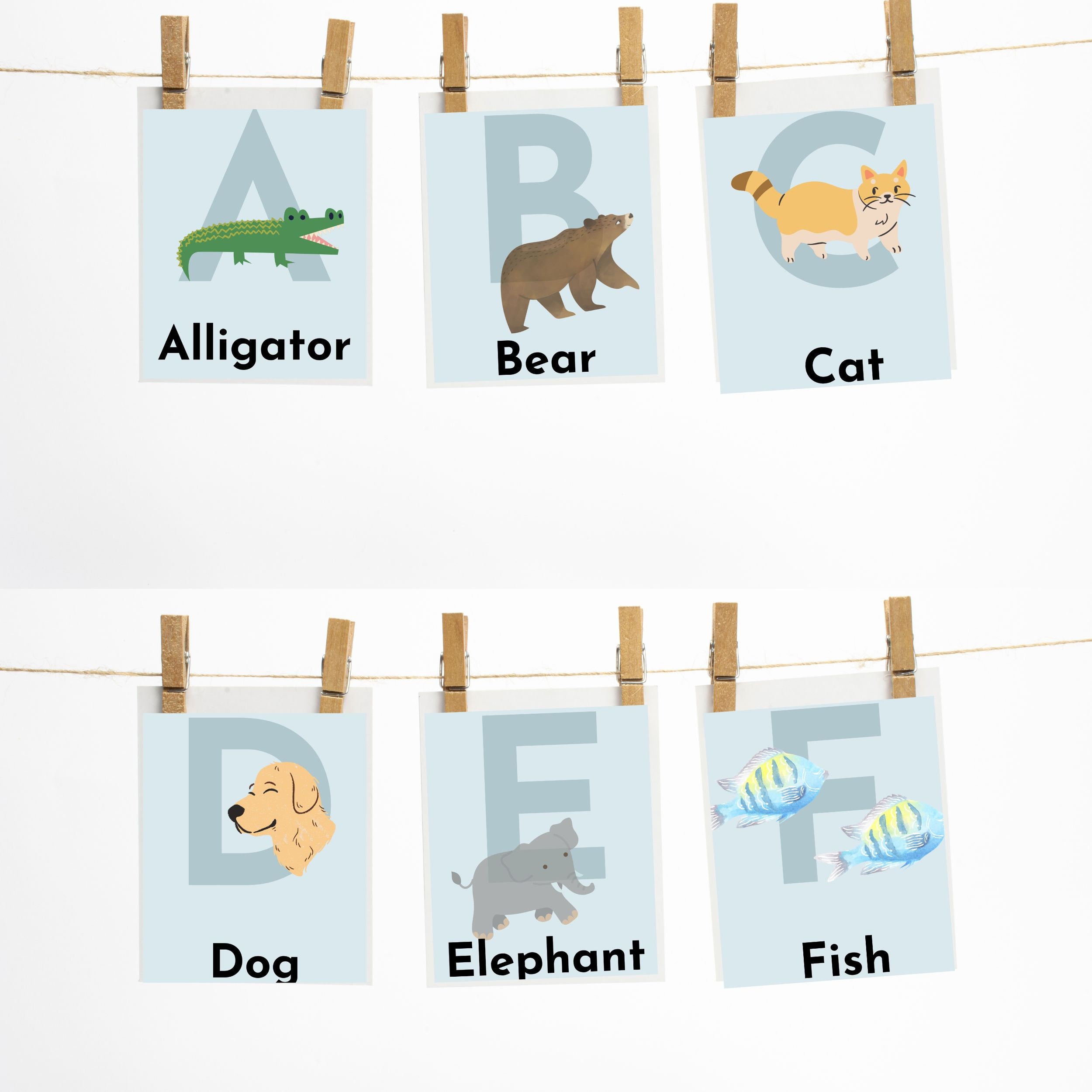 A to Z Flash Cards,printable Alphabet Flash Cards, Classroom Decor ...