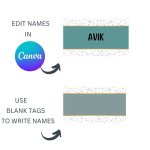 Classroom Name Tags Neutral Calming Colors|editable |printable ...