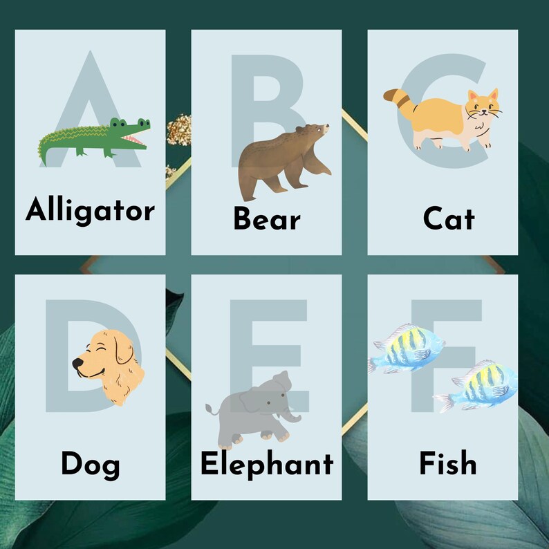 A to Z Flash Cards,printable Alphabet Flash Cards, Classroom Decor ...