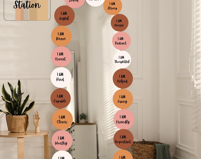 BOHO Affirmation Circles L Affirmation Mirror - Etsy Canada