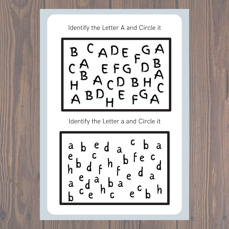 Alphabet Worksheets, Upper & Lowercase, Preschool, Kindergarten ...