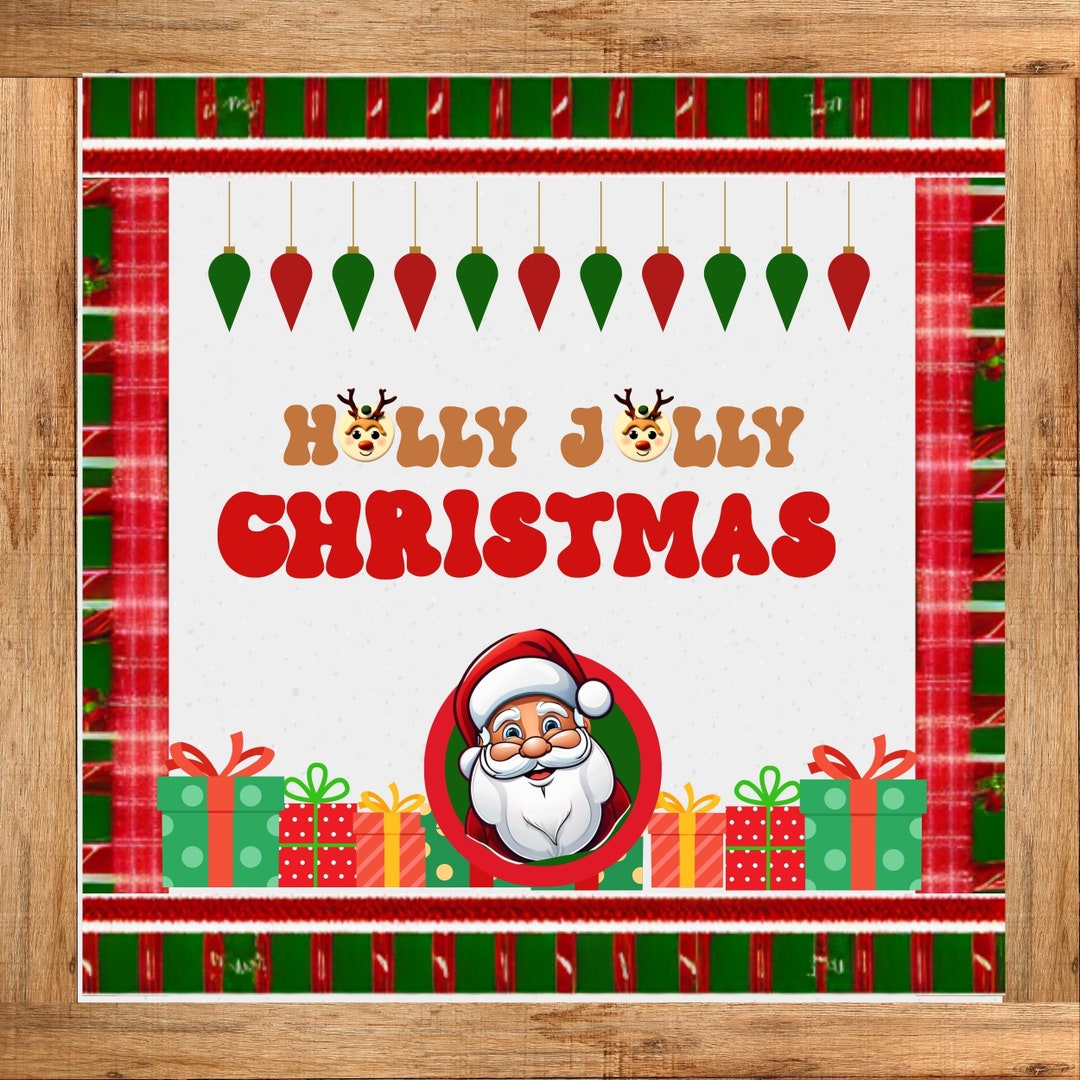 Christmas Bulletin Board Kit | Classroom Decor | Retro | Christmas ...