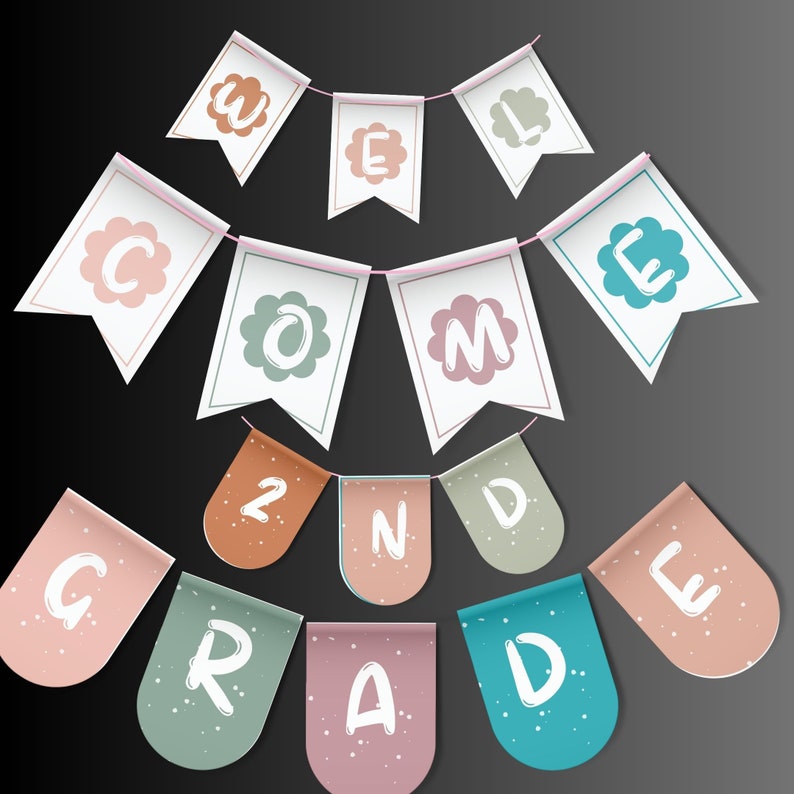 Classroom Bulletin Board Letters, Editable in Canva, PASTEL Modern ...