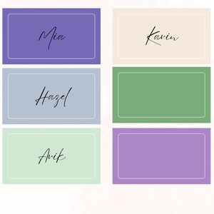 Classroom Name Tags Template Pastel Editable | Printable | Elementary ...