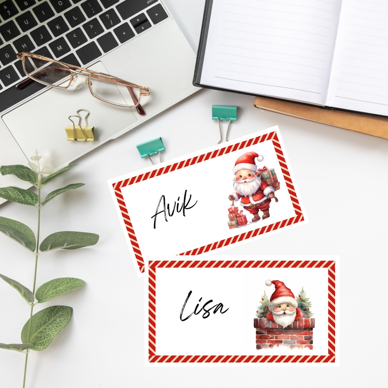 EDITABLE Christmas Name Tags | Printable Classroom Nametags ...