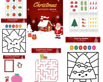 25 Printable Christmas Activities, Christmas Activity Bundle, Kid's ...