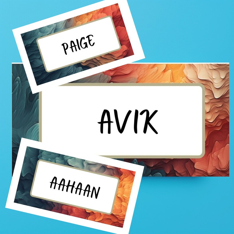 Classroom Name Tags RETRO | Editable | Printable | Elementary School ...