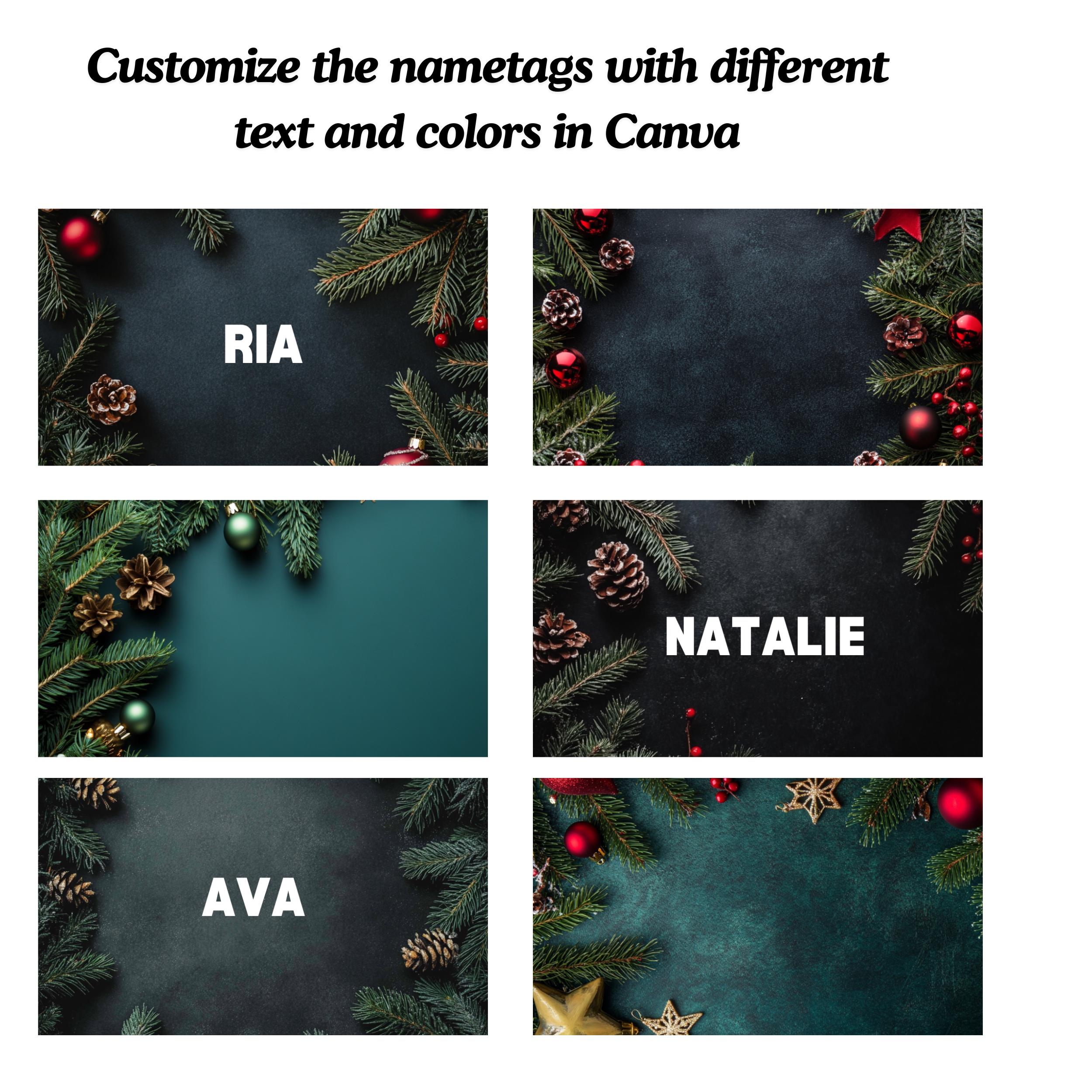 EDITABLE Christmas Name Tags | Printable Classroom Nametags | Printable ...
