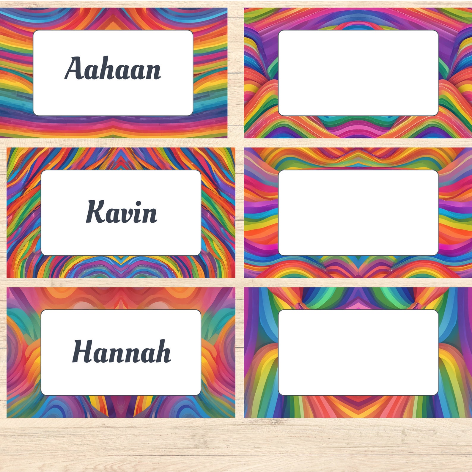 Classroom Name Tags Template Watercolor Editable Printable Elementary ...