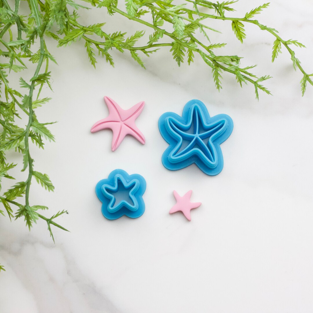 Starfish Beach Ocean Polymer Clay Cutter, 3D Printed Cutter, Cookie ...
