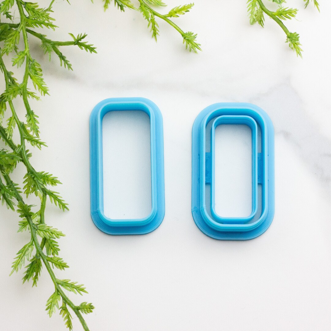 Rounded Rectangle Polymer Clay Cutters, Clay Maker Supplies, Cookie ...