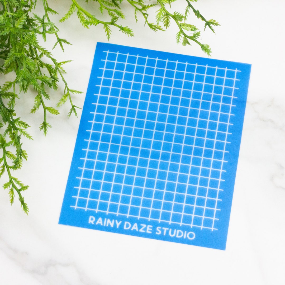 Grid Polymer Clay Silk Screen Stencil | Pattern Size: 4.25 X 3.5 Inches ...