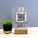 QR Code Contactless Menu, QR Code Scan for Menu in Clear Acrylic With ...