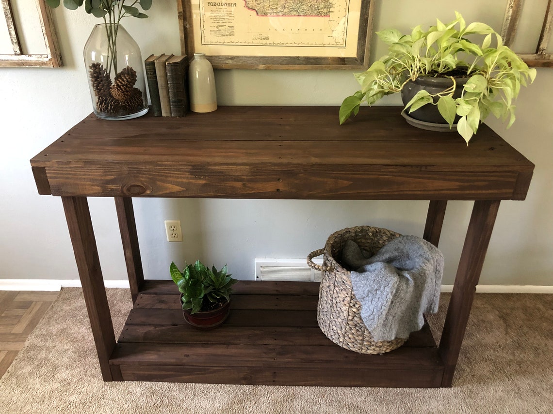 Entryway Table Plan - DIY Build Plan - Etsy