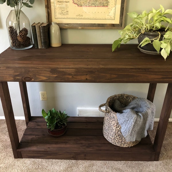 Entryway Table DIY Build Plans Hallway Table Side Table PDF - Etsy Canada
