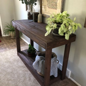 Entryway Table Plan - DIY Build Plan - Etsy