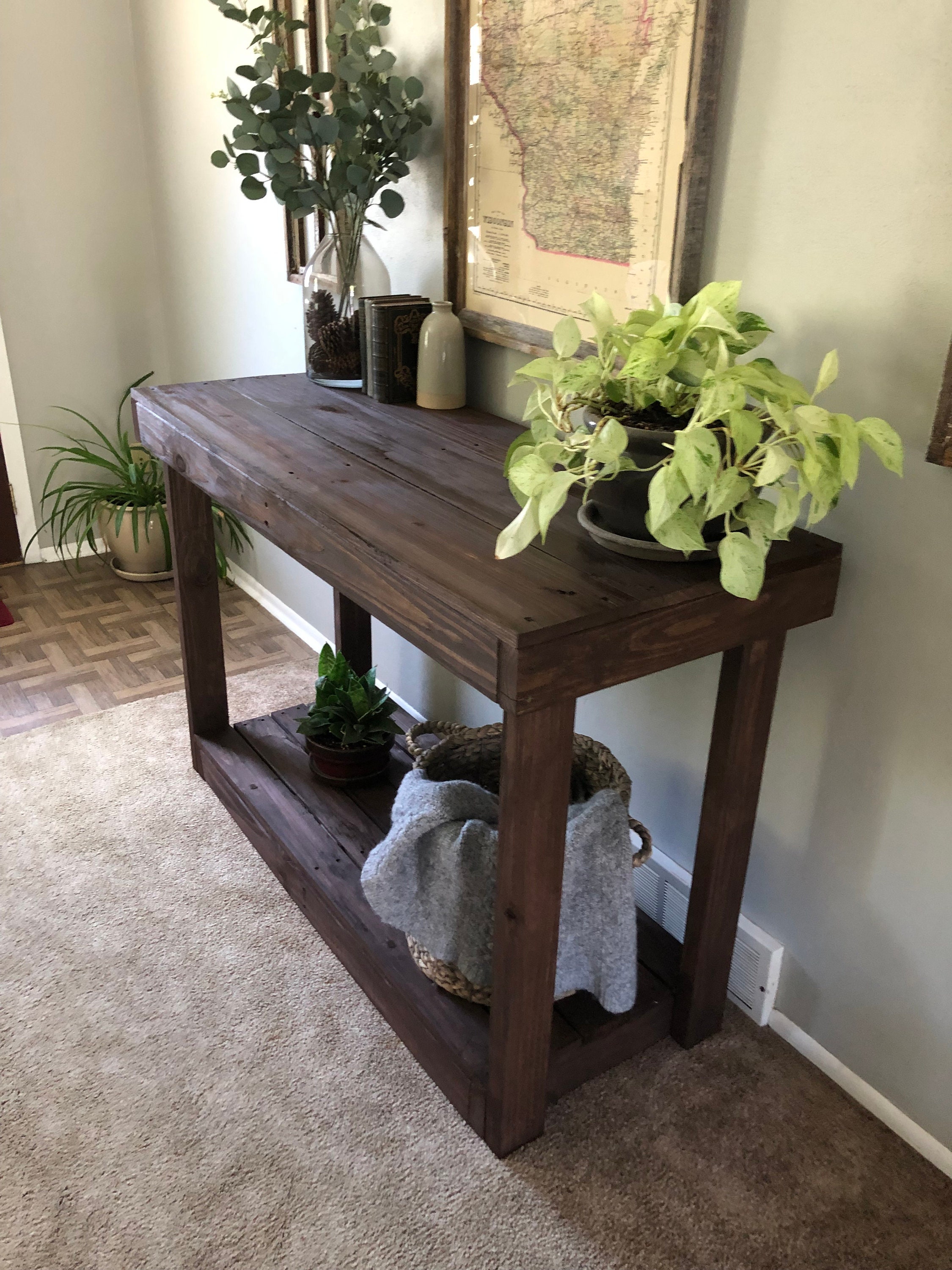 Entryway Table Plan - DIY Build Plan - Etsy