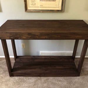 Entryway Table Plan - DIY Build Plan - Etsy