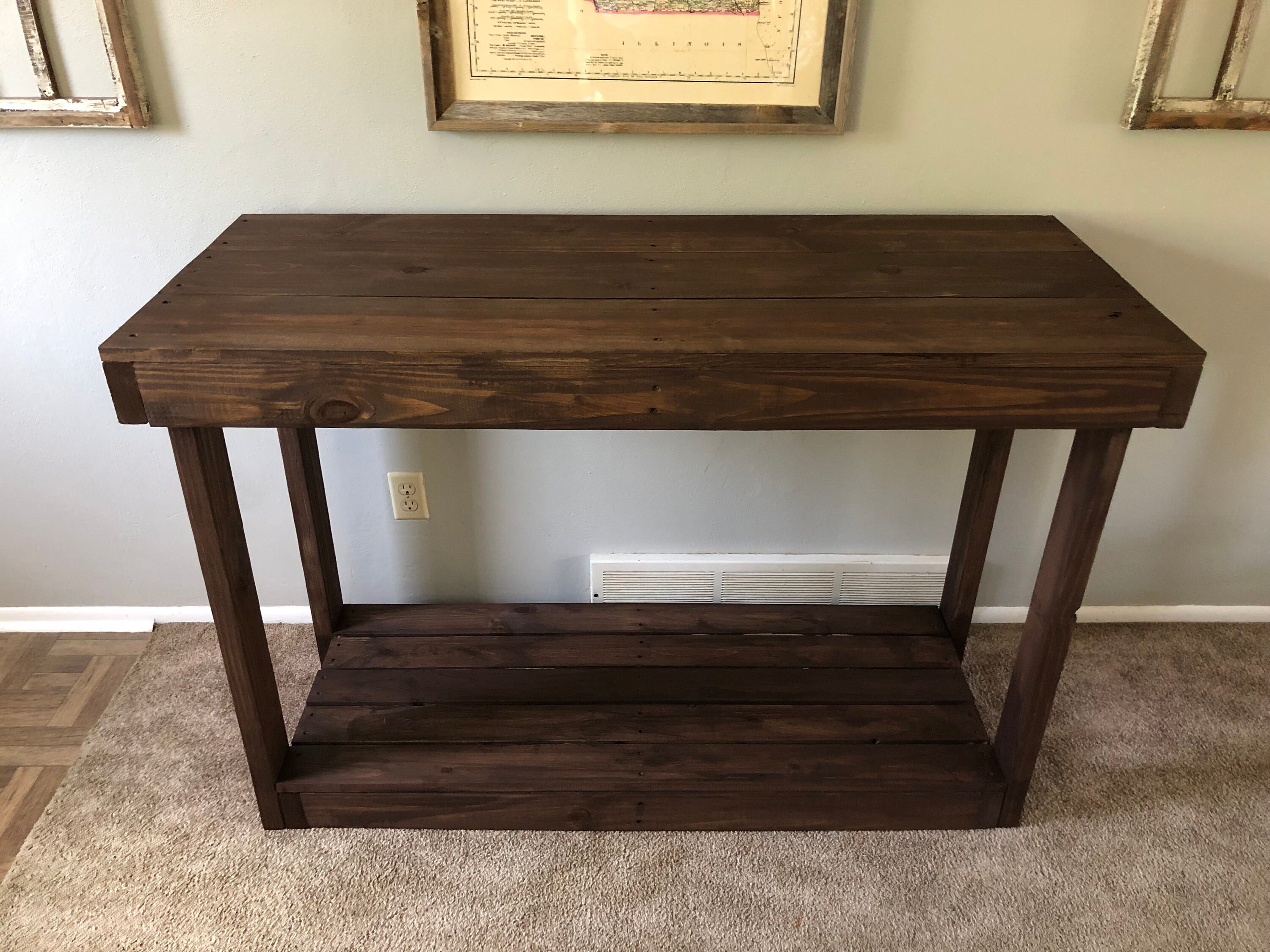 Entryway Table Plan - DIY Build Plan - Etsy