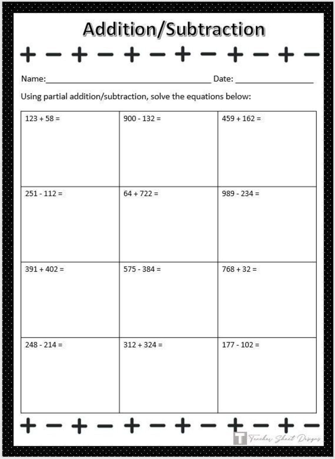 addition-subtraction-worksheet-etsy