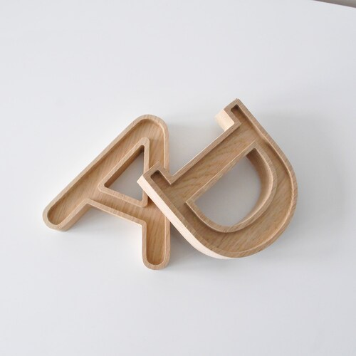 Freestanding Letters OAK Wood Personalised Gift Wooden - Etsy