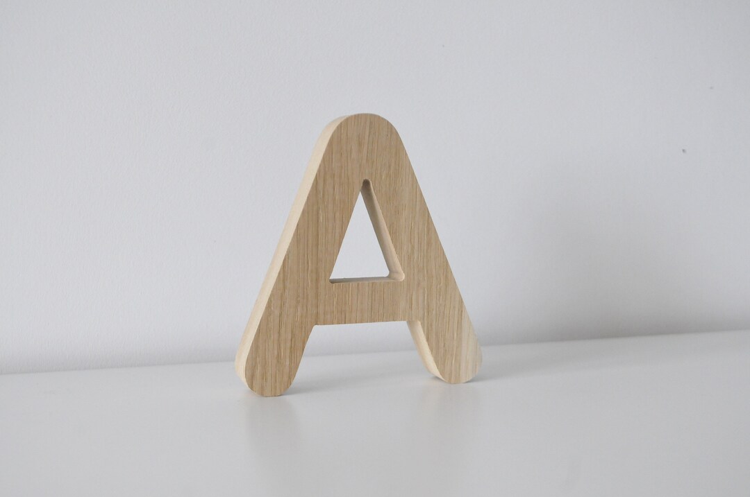 Freestanding Letters, OAK Wood Letters, Personalised Gift, Wooden ...