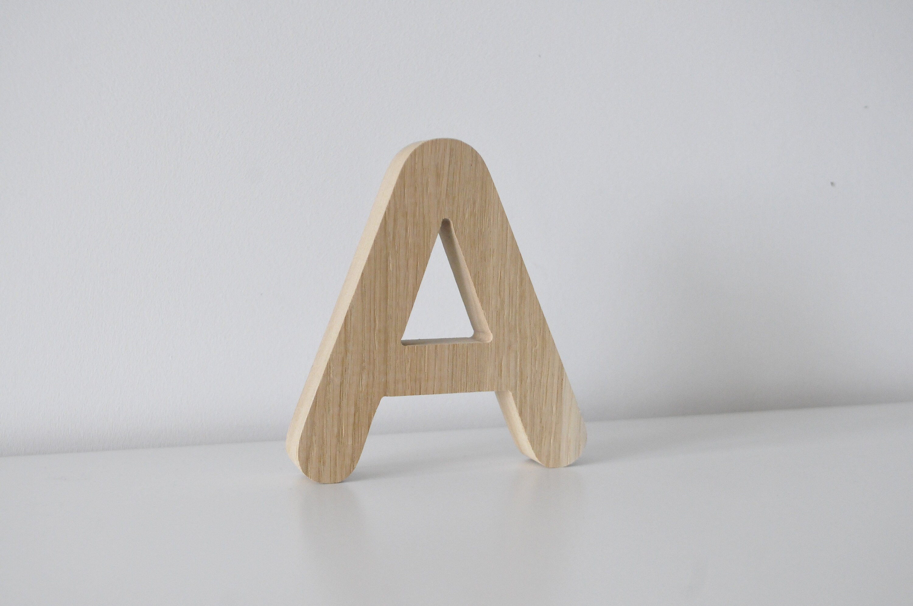 Freestanding Letters OAK Wood Letters Personalised Gift - Etsy