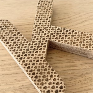 Freestanding Letters, OAK Wood Letters, Personalized Gift, Wooden ...