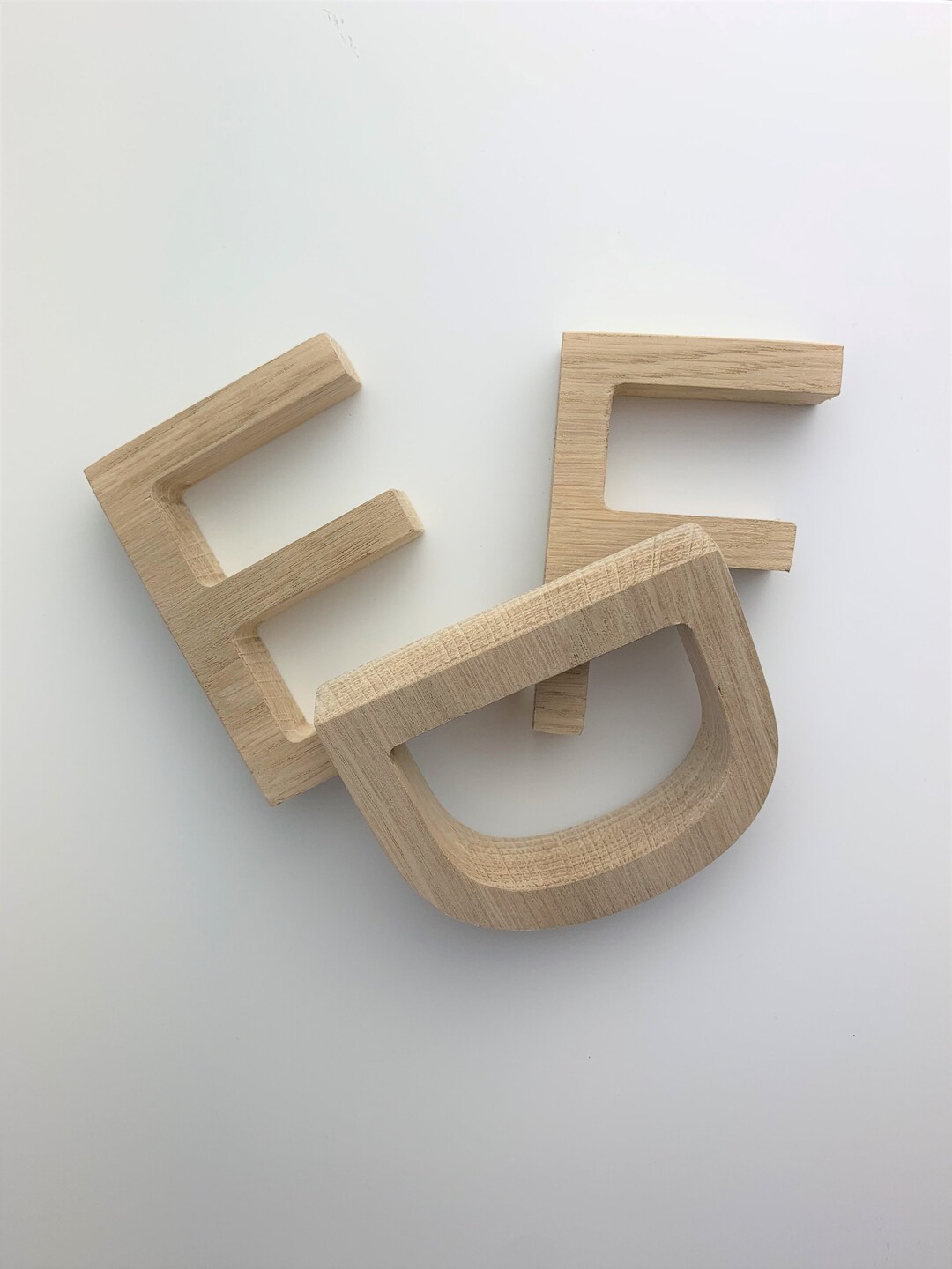 Freestanding Letters, OAK Wood Letters, Personalised Gift, Wooden ...