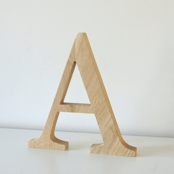 Freestanding Letters OAK Wood Letters Personalised Gift | Etsy