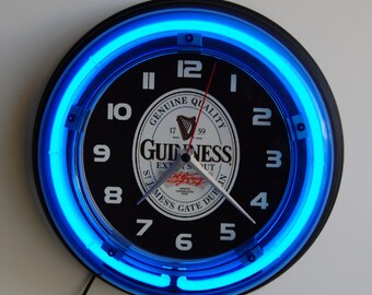 Neon Clock - Etsy