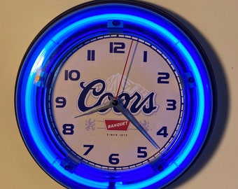 Coors Light Clock - Etsy