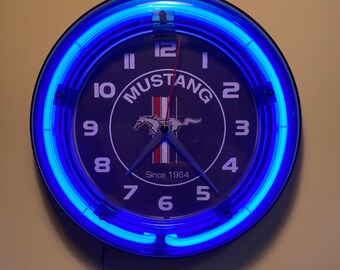 Ford Mustang Clock | Etsy