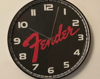 Fender Guitar Clock | Etsy