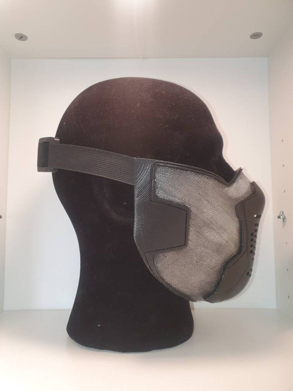 Winter Soldier Mask Cosplay with Adjustable Strap | Etsy