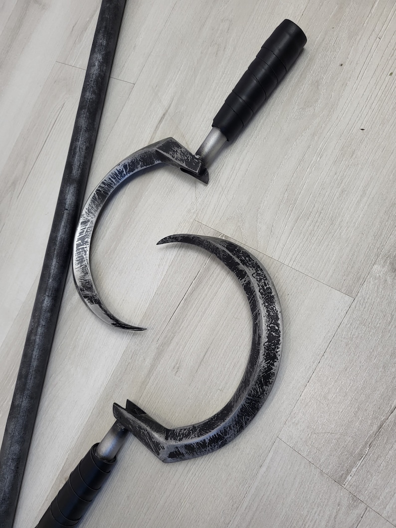 Death Wolf Sickle Cosplay Prop on a Long Stick | FINISHED&PAINTED - Etsy