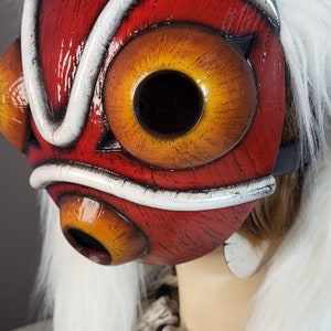 Painted Princess Wolf Mask | Fur Cape Cosplay Costume - Etsy
